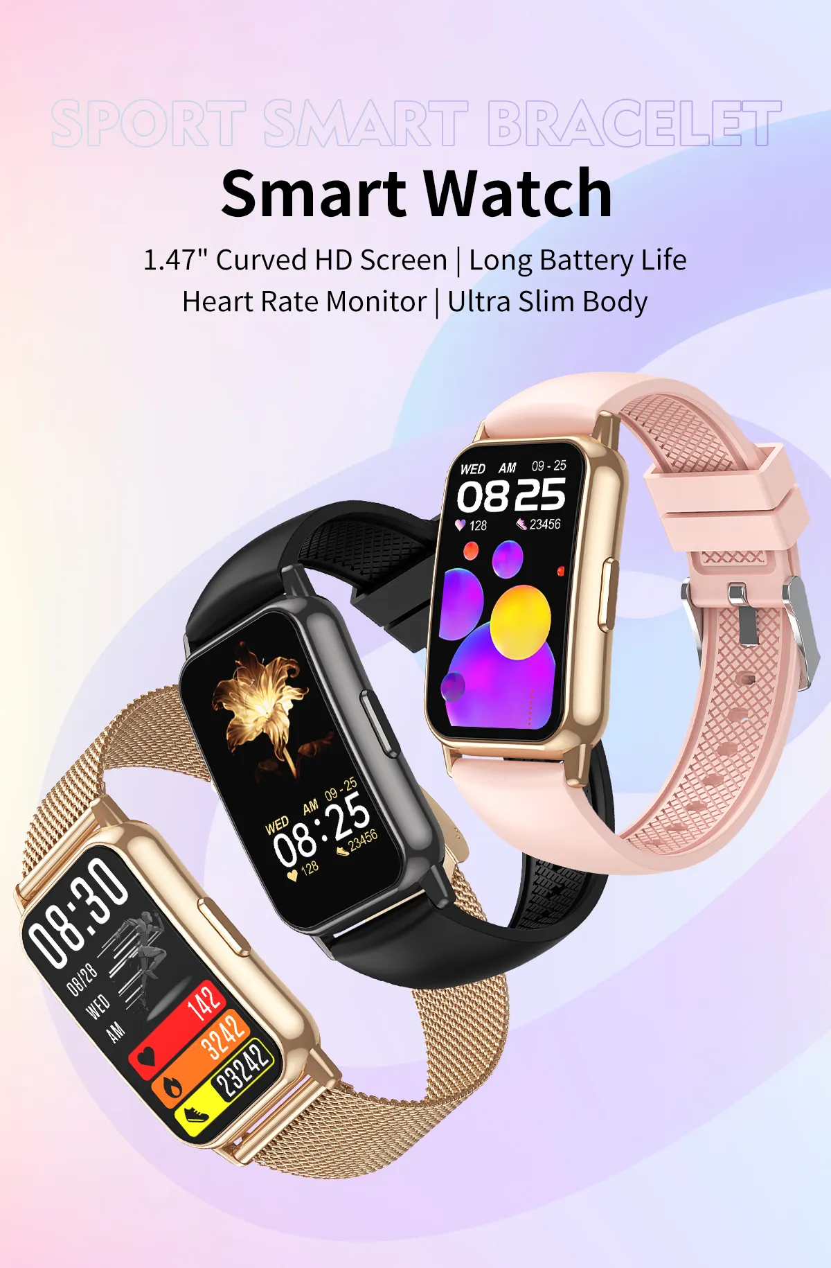 Curved Screen Smart Watch - Vumazon