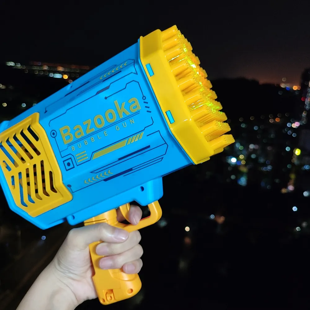 Bazooka Bubble Gun 69 Holes Summer Toy for Kids - Vumazon