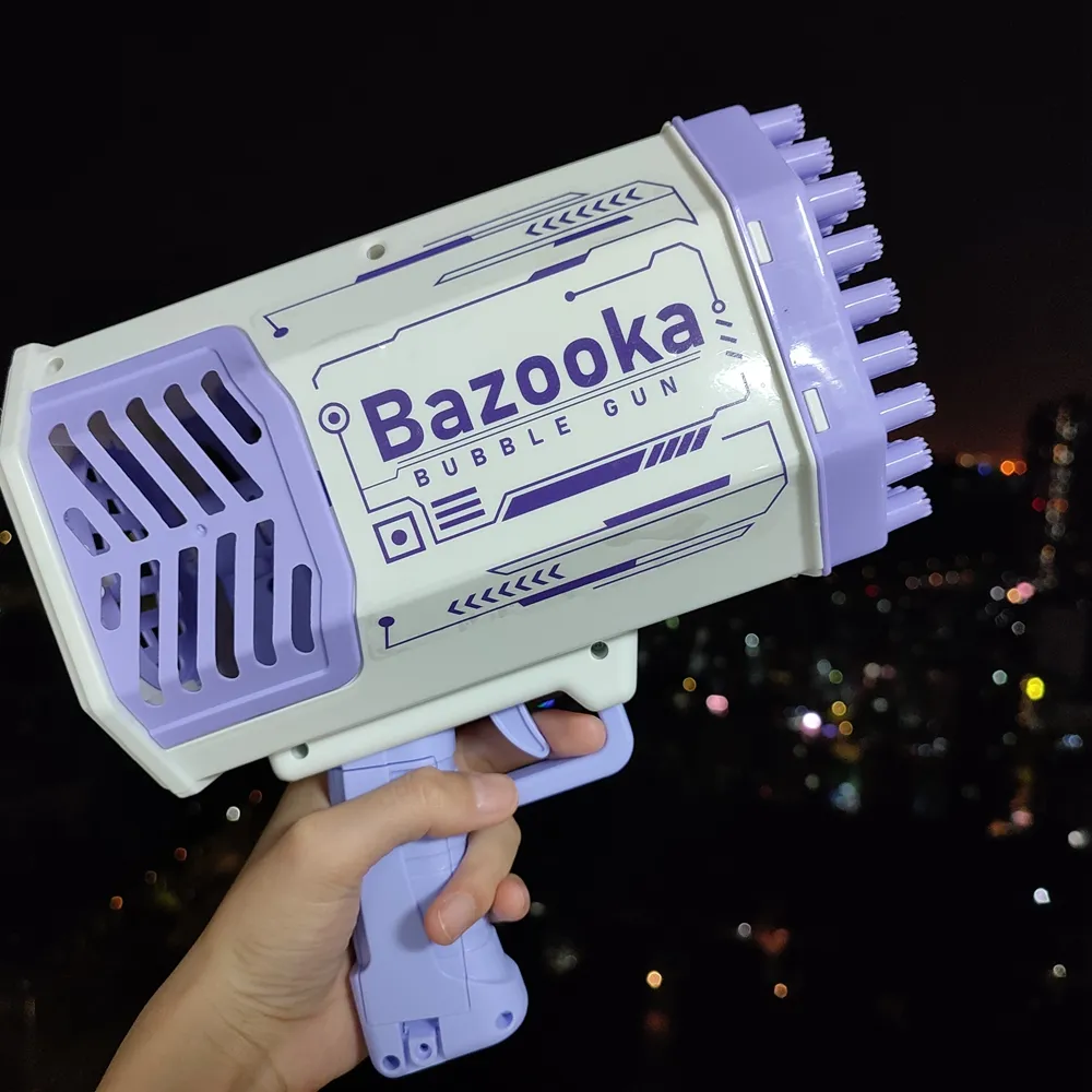 Bazooka Bubble Gun 69 Holes Summer Toy for Kids - Vumazon