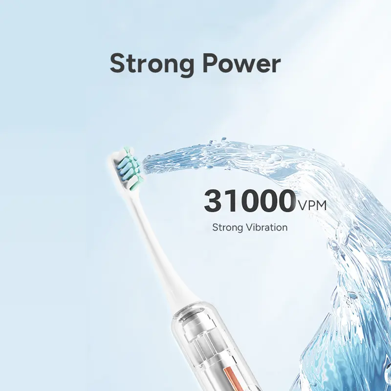 Electric Toothbrush with Wireless Charging Ultrasonic Toothbrush - Vumazon